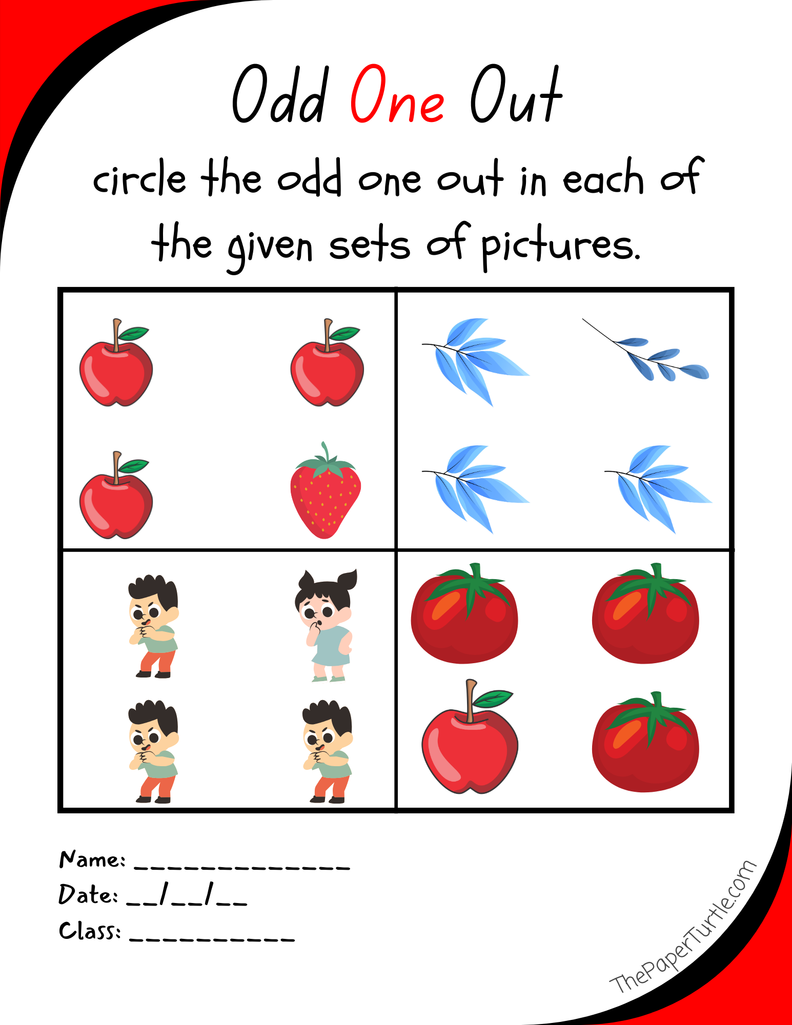 ODD ONE OUT - ThePaperTurtle